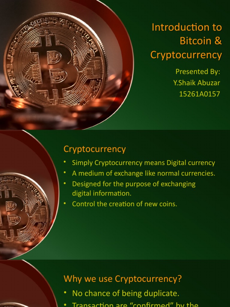 Introduction To Bitcoin & Cryptocurrency | PDF
