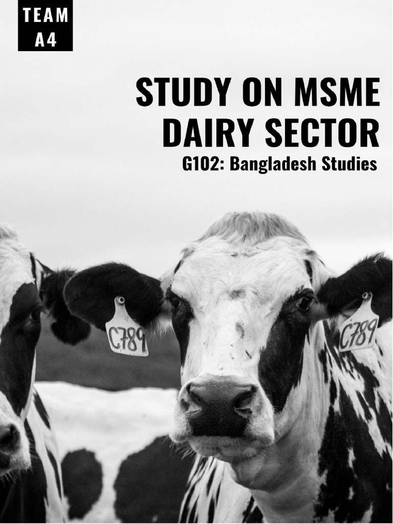 SME Report PDF | Download Free PDF | Dairy Cattle | Small And Medium ...