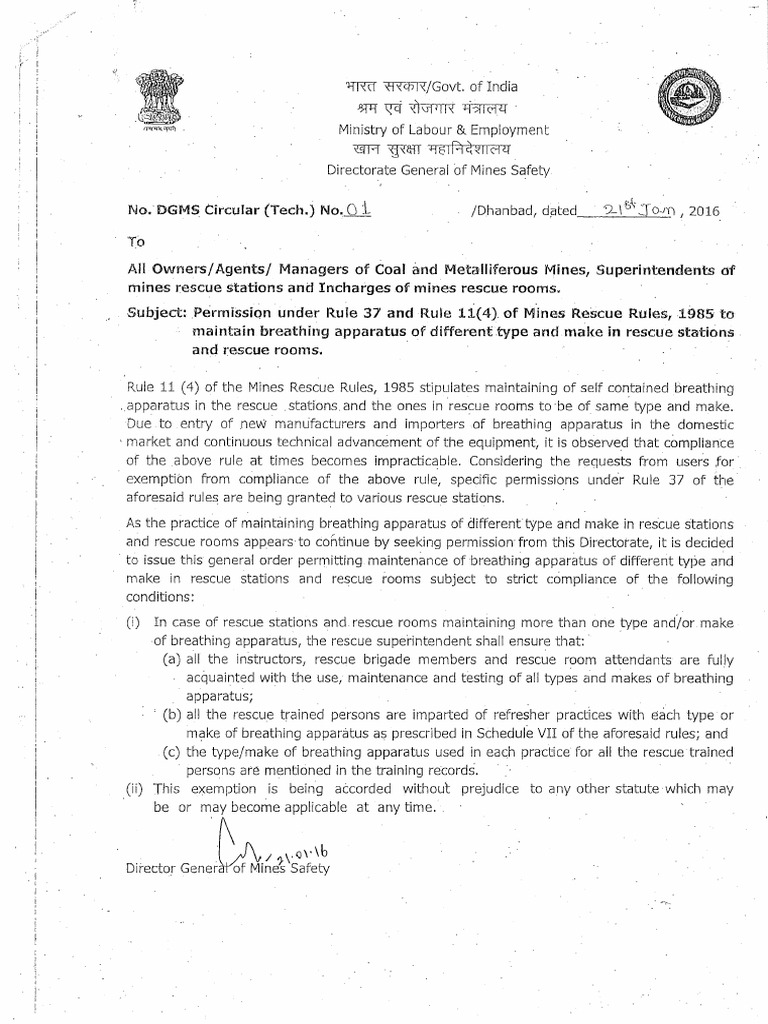 DGMS - Circulars-2016 On SMP and Illumination and Others PDF | PDF