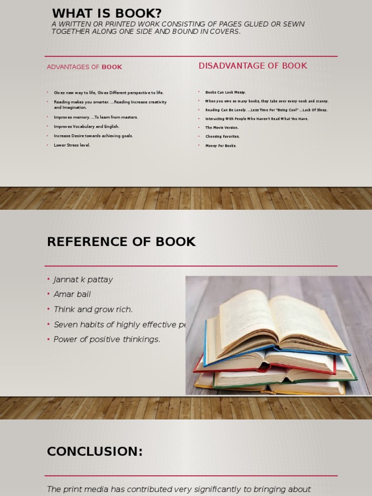 Disadvantage of Book | PDF
