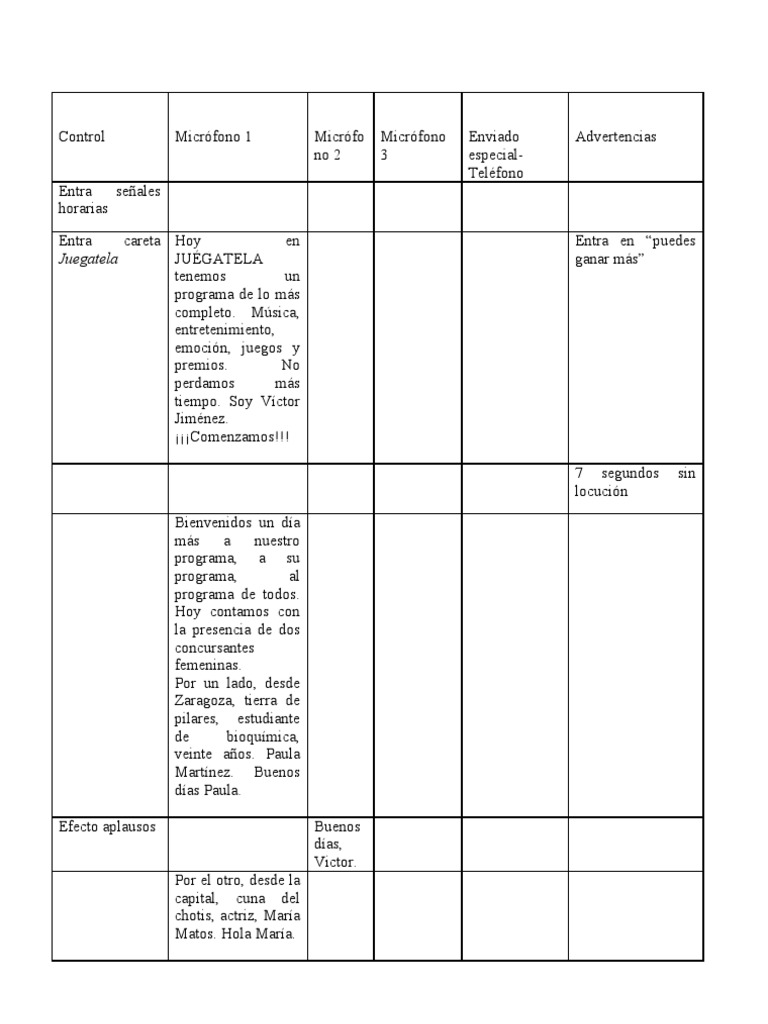 Guión Técnico Europeo | PDF | Ocio