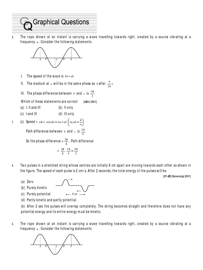 Waves Graphs | PDF | Waves | Velocity
