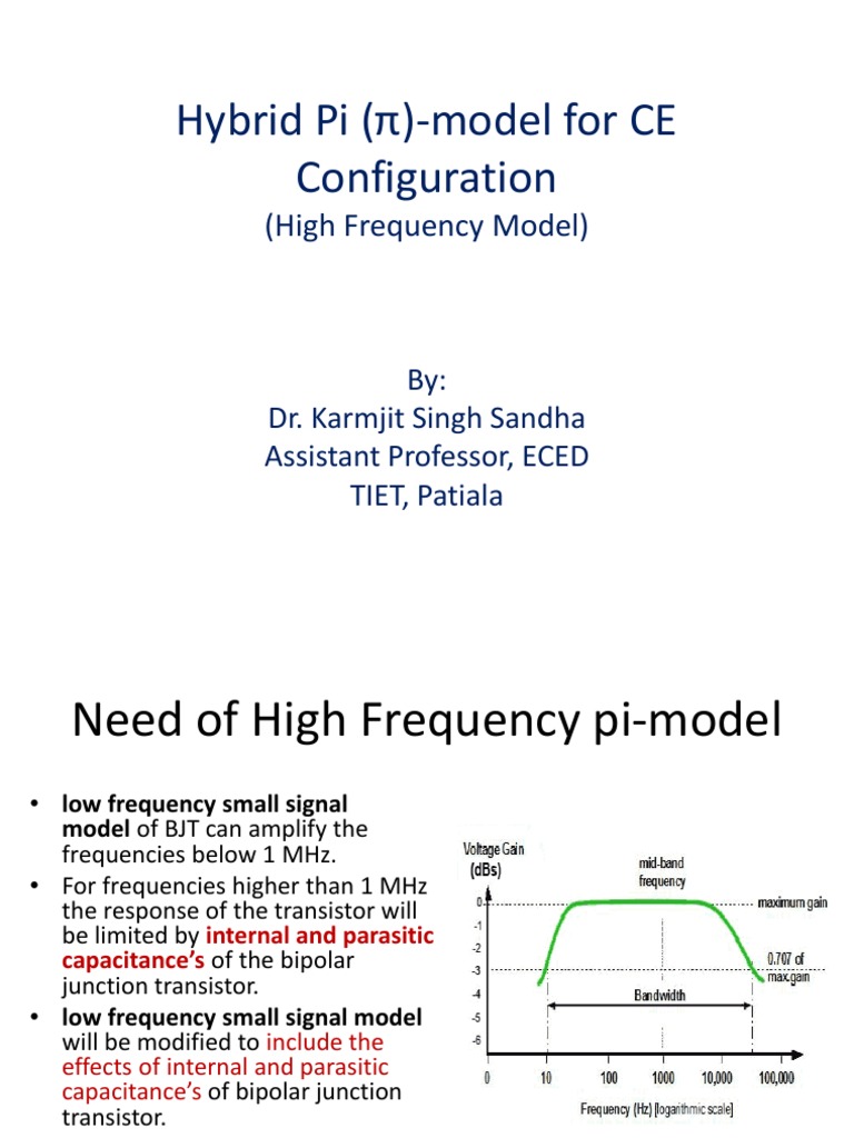 Hybrid Pi (π) -model for CE | PDF