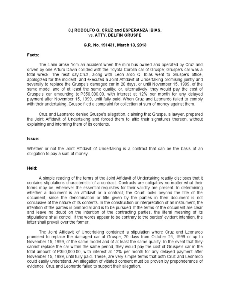 Oblicon Tasked Case Digest Civrev 2 | PDF | Damages | Lease