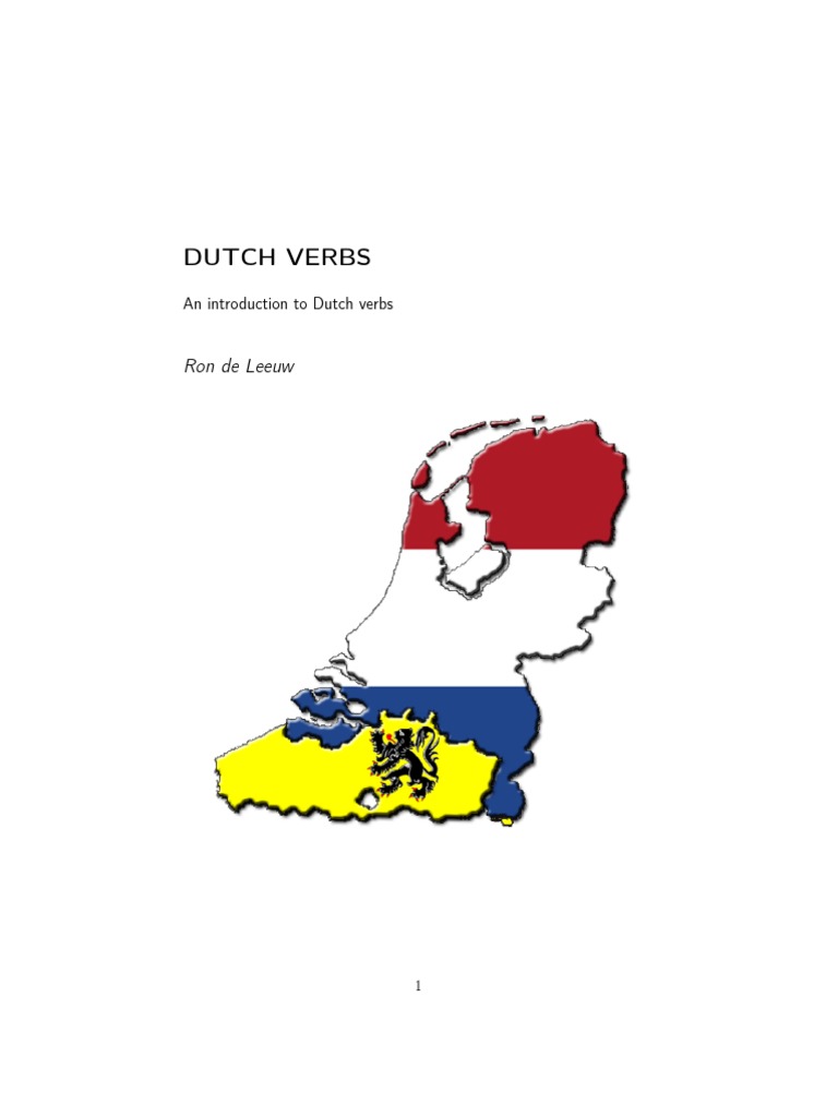 Dutch Verbs: Ron de Leeuw | PDF | Grammatical Conjugation | Grammatical ...