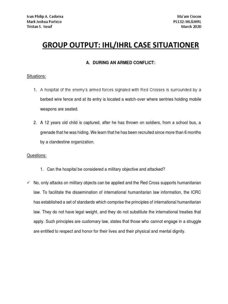 International Human Rights Case Studies | PDF | International ...