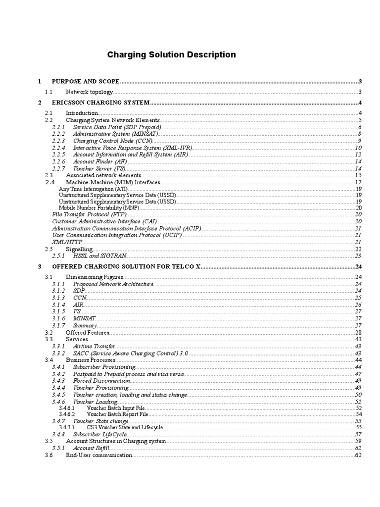 Ericsson Telecom Charging Solutions | PDF | Interactive Voice Response ...