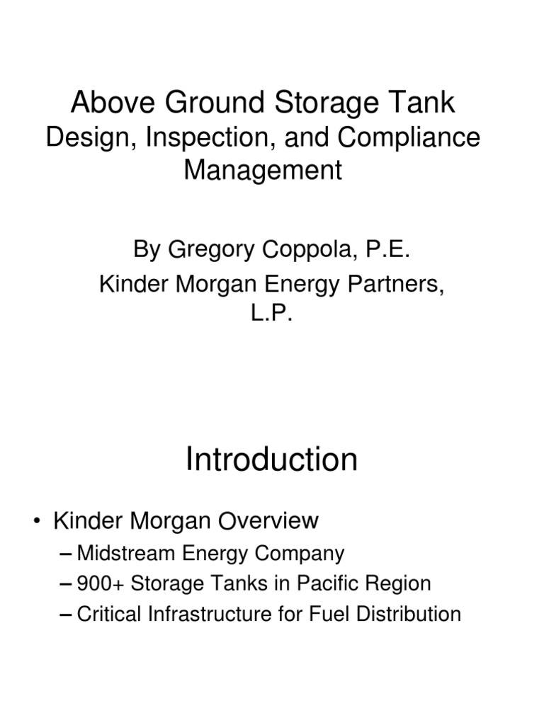 Above Ground Storage Tank Compliance Guide | PDF | Anode | Clean Air ...