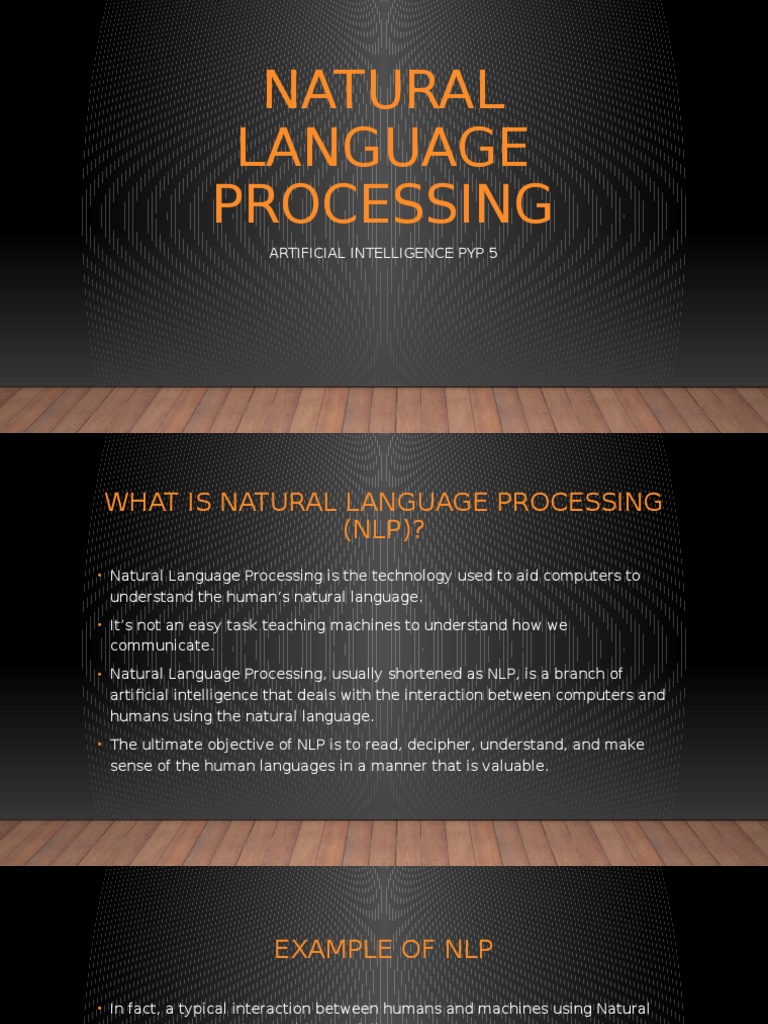 TOP 5 EXAMPLES OF NATURAL LANGUAGE PROCESSING (NLP | PDF | Parsing | Information Science