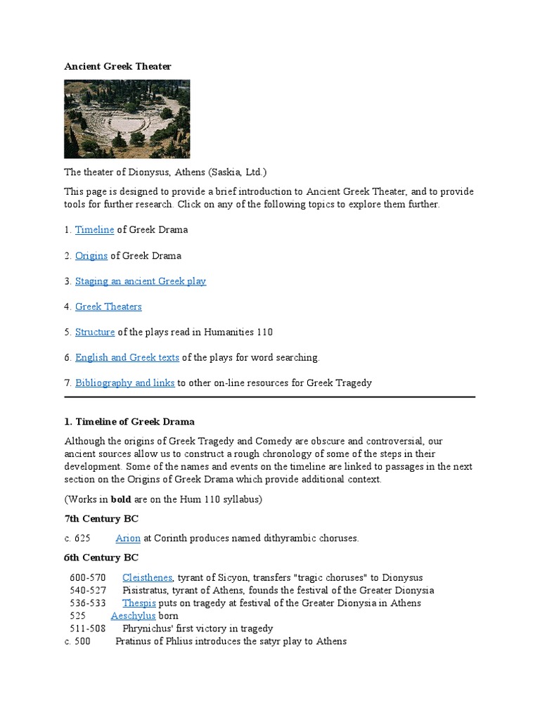 Ancient Greek Theater | PDF | Greek Tragedy | Euripides