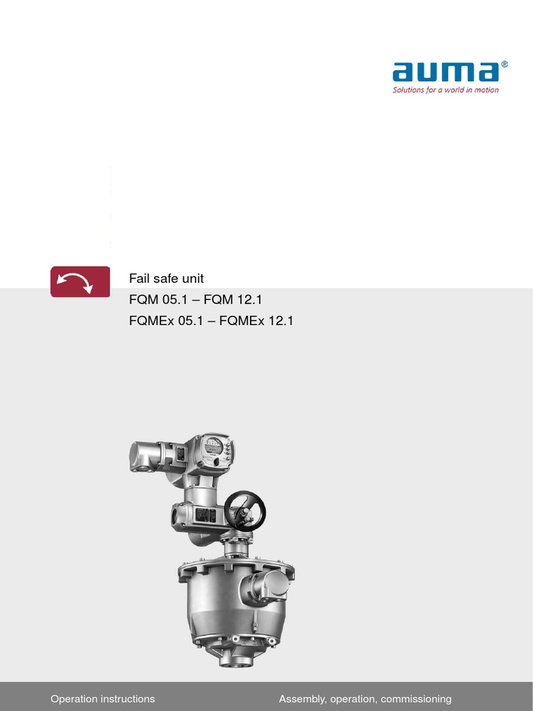 Fail Safe Unit FQM 05.1 - FQM 12.1 Fqmex 05.1 - Fqmex 12.1: Assembly ...