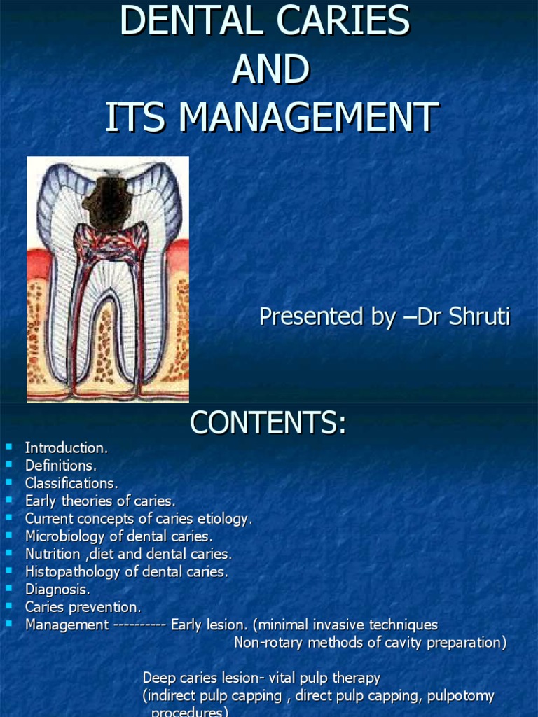 Dental Caries and Its Management-1 | PDF | Human Tooth | Tooth Enamel