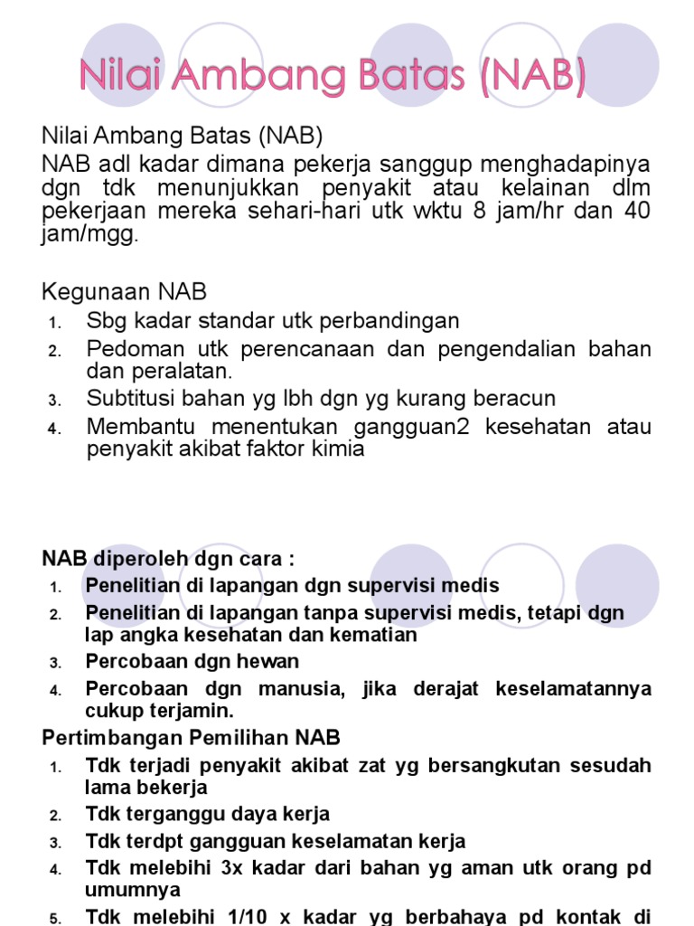 7.nilai Ambang Batas (NAB) | PDF