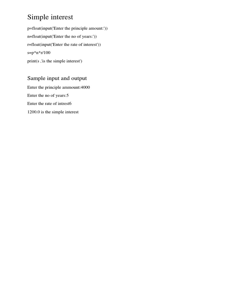 Simple Interest PDF | PDF | Teaching Methods & Materials