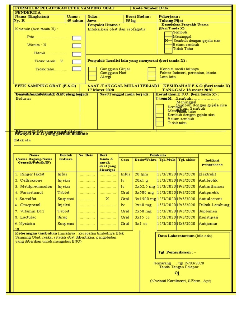 Form Kuning - MESO BR | PDF