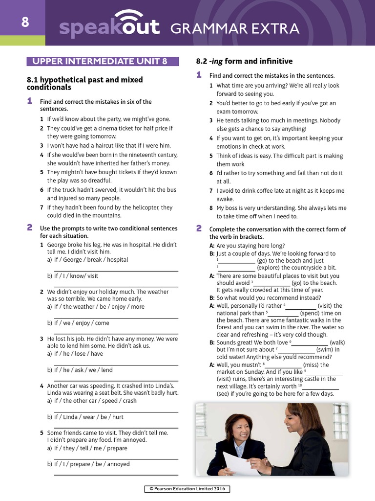 Grammar Extra: Upper Intermediate Unit 8 | PDF