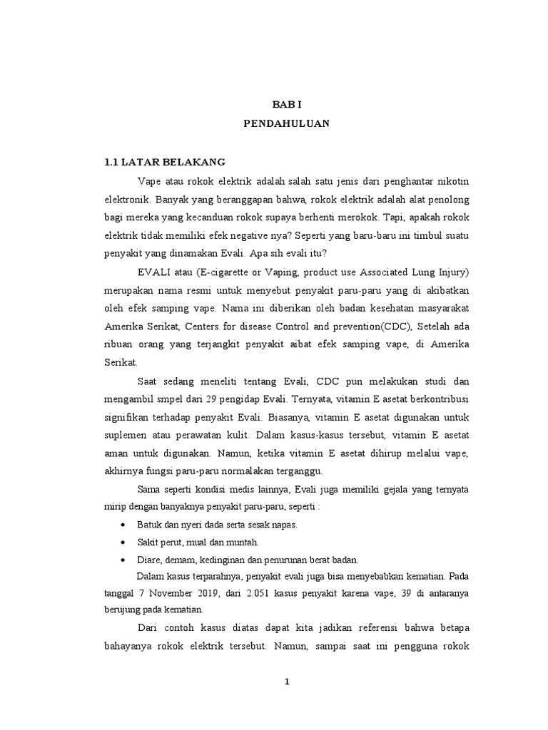 Penggunaan Vape | PDF