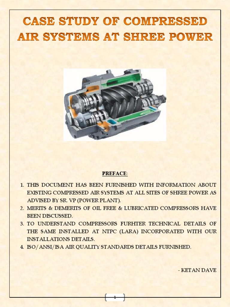Casestudy Report On Air Compressors | PDF | International System Of ...