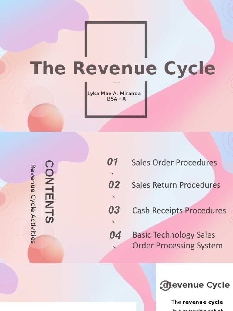 Revenue Cycle (Part I) | PDF | Receipt | Financial Transaction