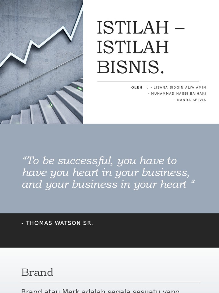 Istilah Bisnis dan Pemasaran | PDF