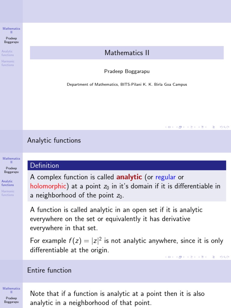 Analytic Functions Download Free Pdf Holomorphic Function Function Mathematics