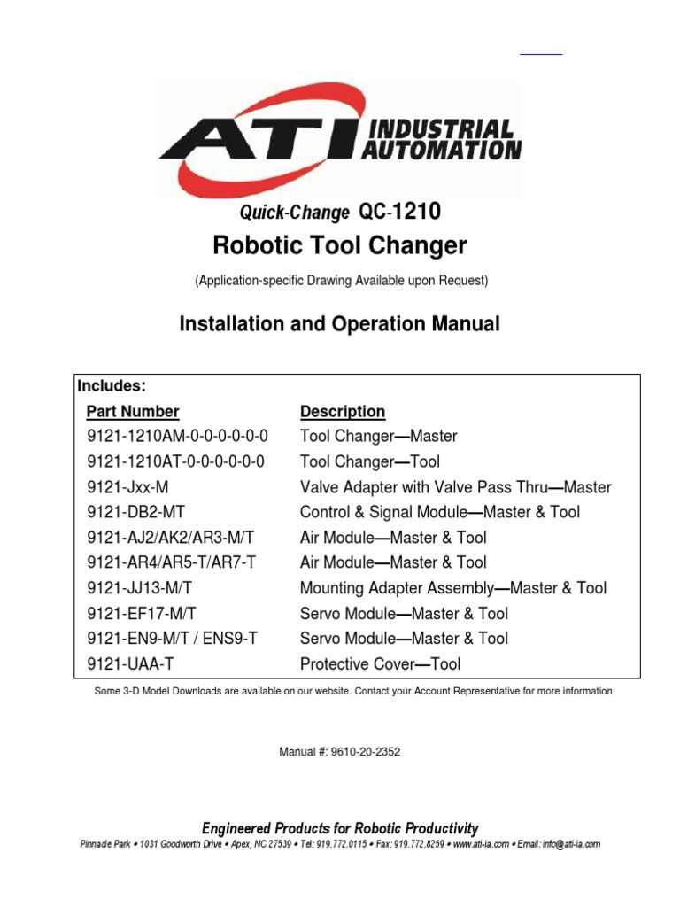 QC-1210 Quick Change Install and Operate PDF | PDF | Ethernet ...