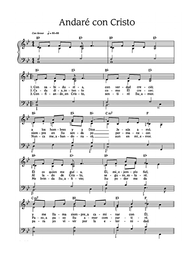 Andaré Con Cristo | PDF