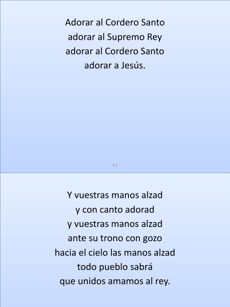 Adorar Al Cordero Santo | PDF | Viajes y turismo | Historia