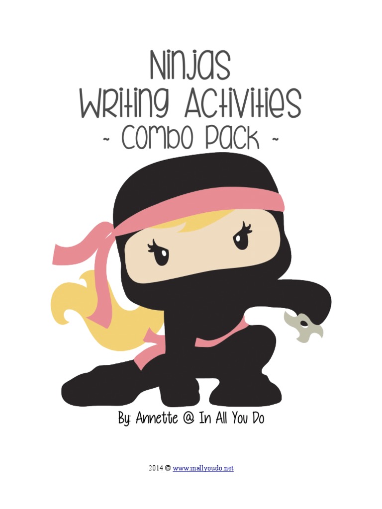 Ninjas Writing Activities: Combo Pack | PDF | Career & Growth
