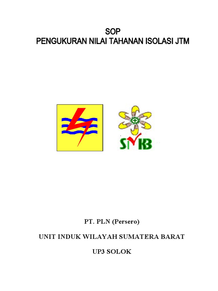 SOP Pengukuran Nilai Tahanan Isolasi JTM | PDF