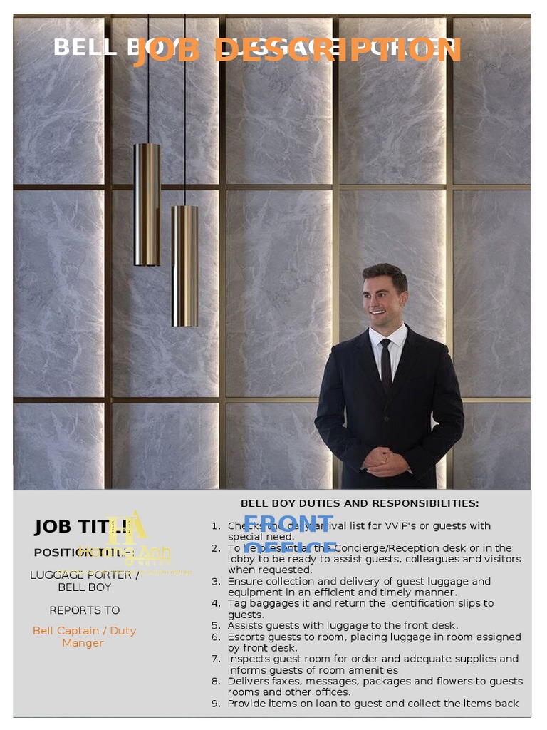Job Description: Bell Boy / Luggage Porter | PDF | Business