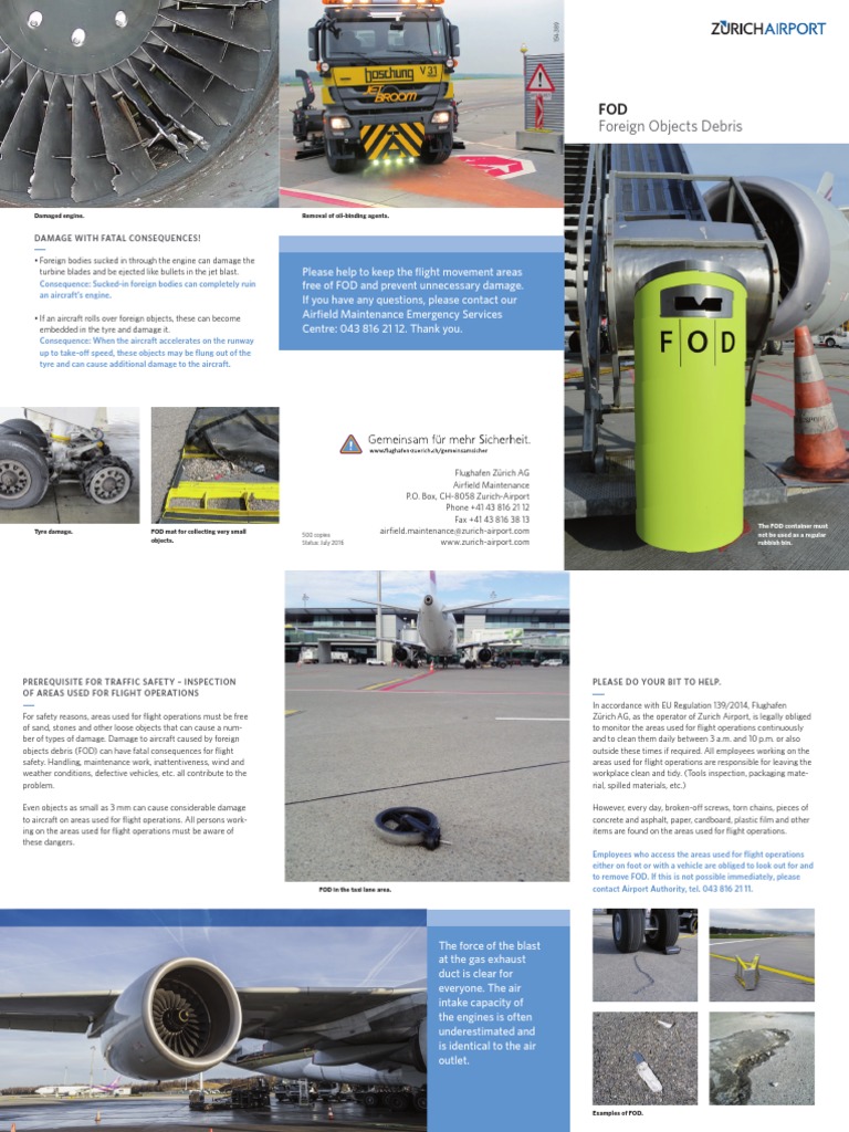 Foreign Objects Debris: Damage With Fatal Consequences! | PDF | Foreign ...
