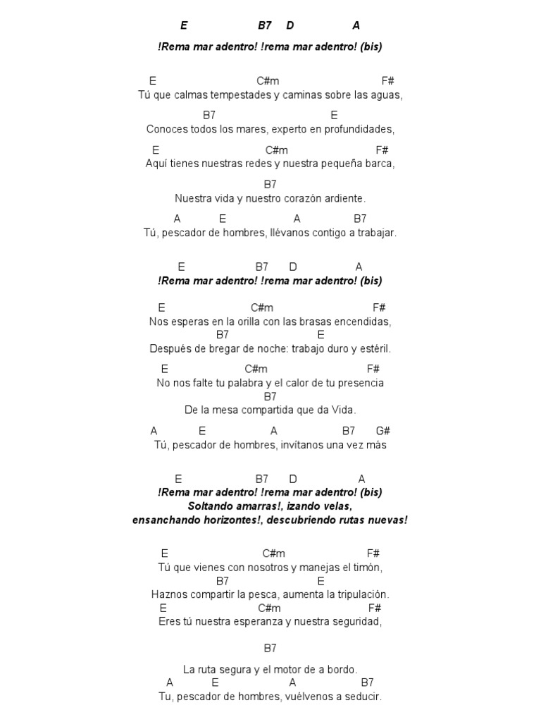 Acordes Rema Mar Adentro | PDF
