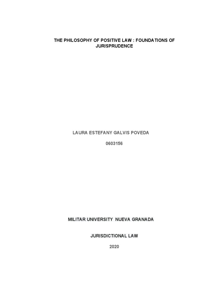 The Philosophy of Positive Law | PDF | Judiciaries | Lawyer