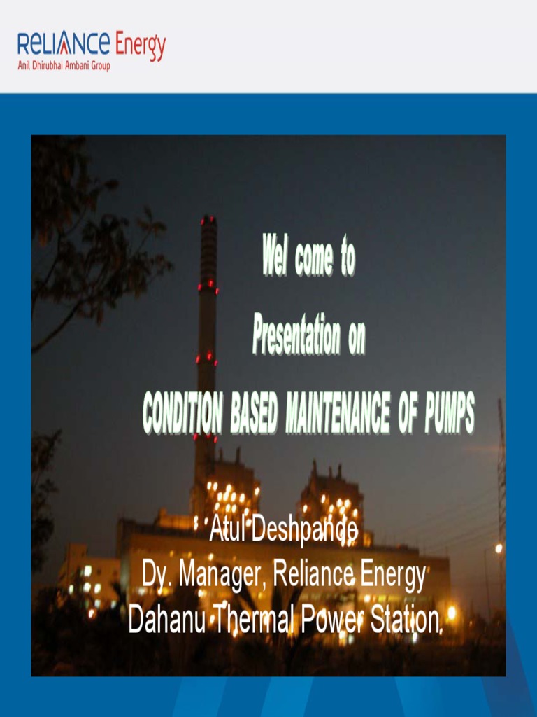 Condition Based Maintenance Of Pumps Pdf Pdf Pump Mechanical