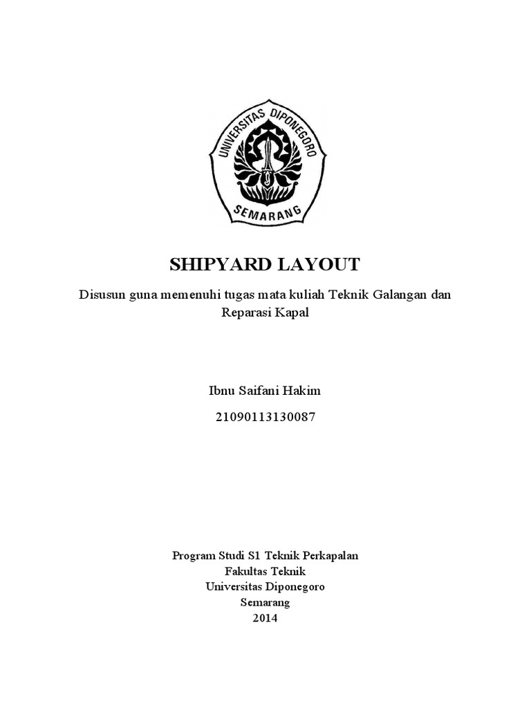 Layout dan Fungsi Galangan Kapal | PDF | Bisnis | Komputer