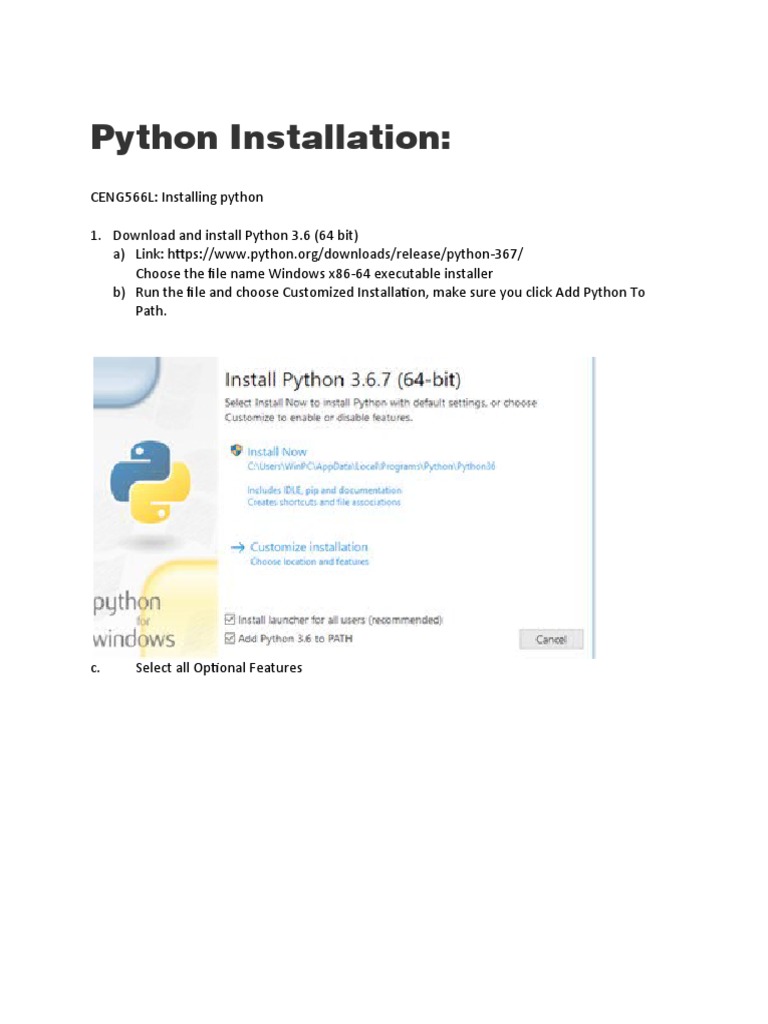 Python Installation | PDF