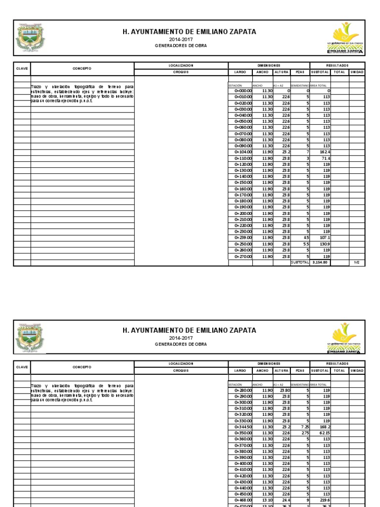 Generadores - Calle Lorenzo Blanco - Carrizal | PDF | Material compuesto | Hormigón