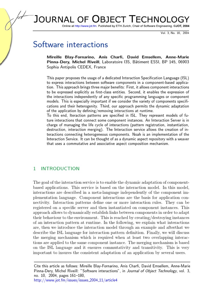 Article4 PDF | PDF | Component Based Software Engineering | Class (Computer Programming)