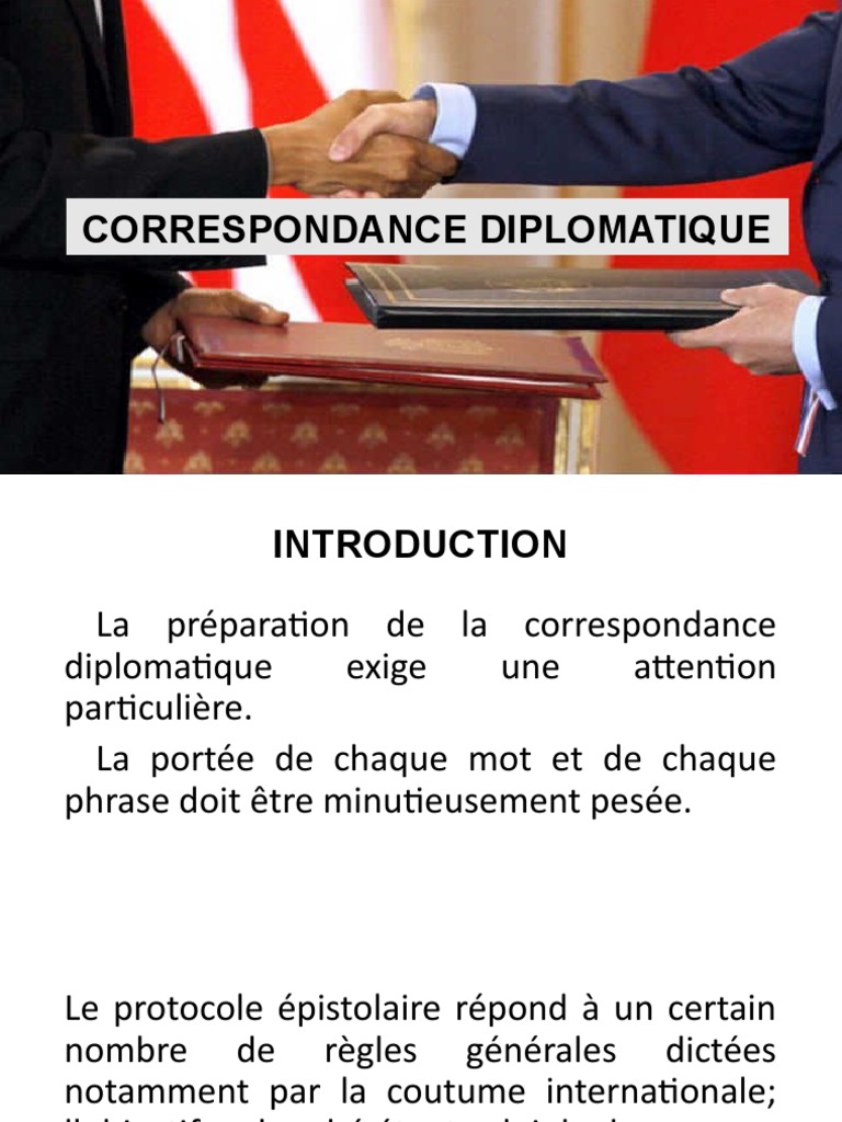 Correspondance Diplomatique | PDF