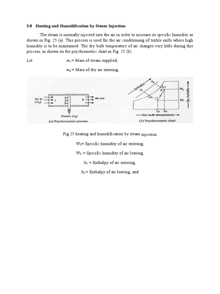 Unit-3Heating and Humidification, Numericals | PDF | Humidity | Continuum Mechanics