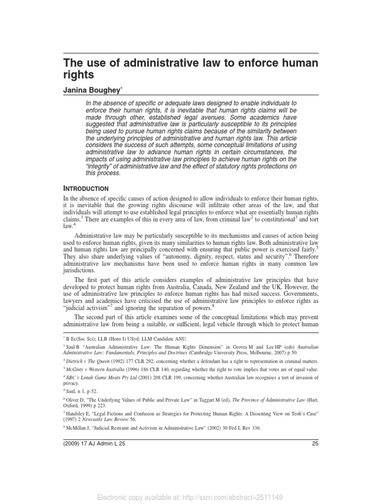 Admin Law & Human Rights | PDF | Administrative Law | Human Rights