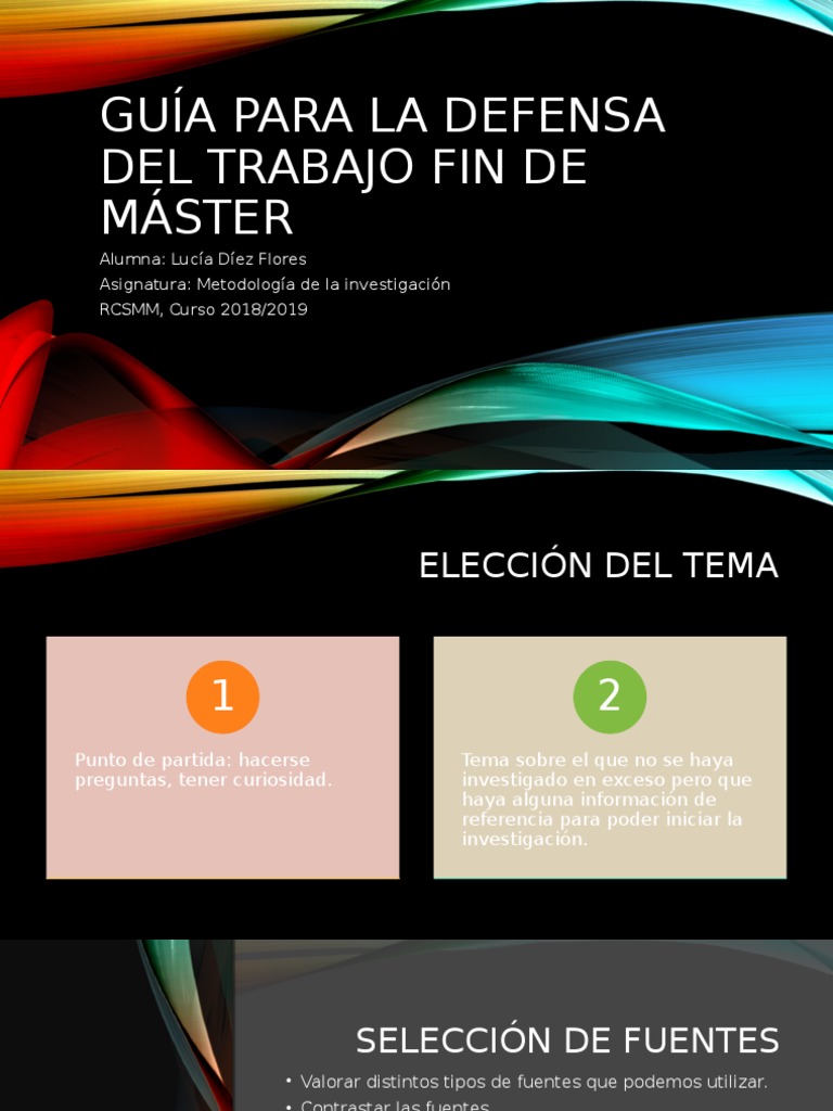 Guía de La Defensa Del TFM-2 | PDF | Wikipedia | Bibliografía