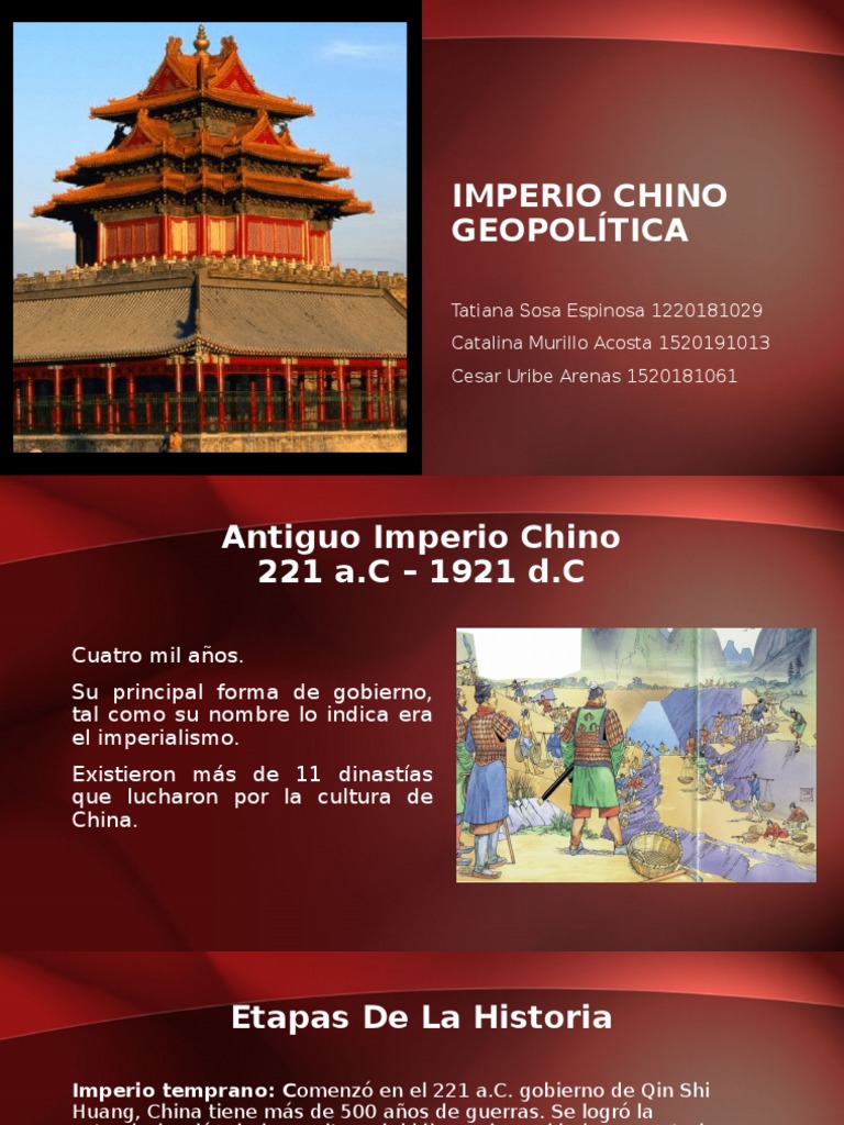 Historia del Antiguo Imperio Chino | PDF | dinastia Qing | China