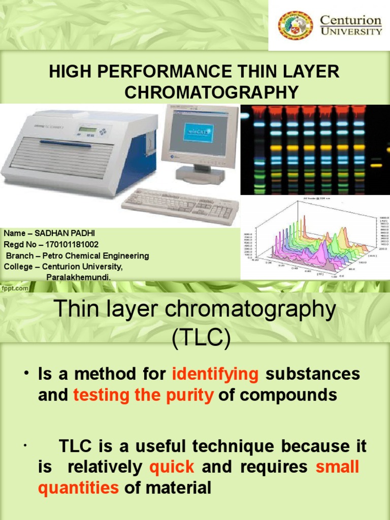 Optimizing Mobile Phase Selection for High Performance Thin Layer Chromatography Separations ...