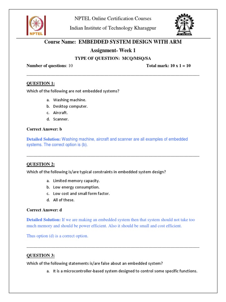 Assignment of ARM Processor | PDF | Embedded System | Hertz