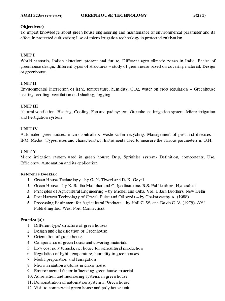Greenhouse Technology and Management | PDF | Greenhouse | Irrigation