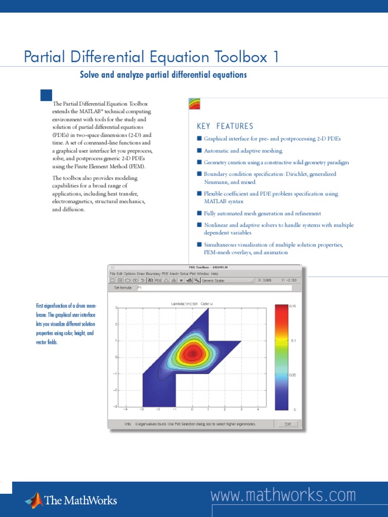 Pde Tool in Matlab | PDF | Partial Differential Equation | Finite Element Method