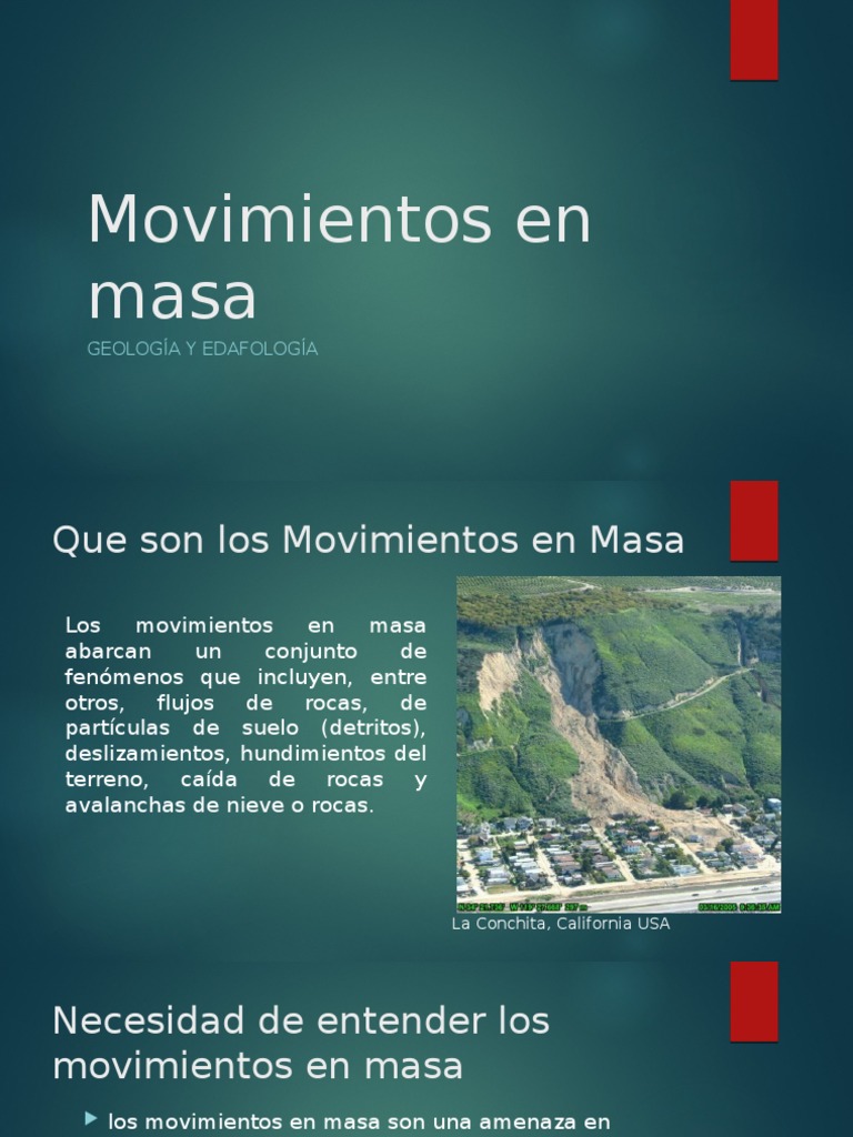 Movimientos en Masa | PDF | Erosión | Suelo