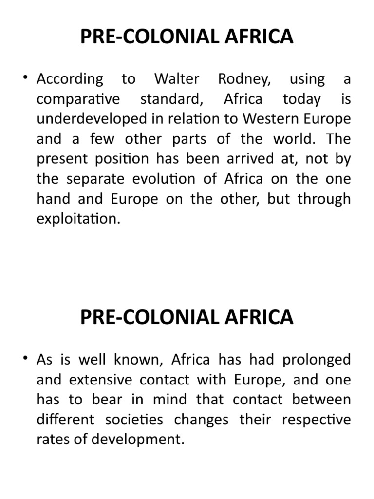 Pre-Colonial Africa | PDF | Colonialism | Africa